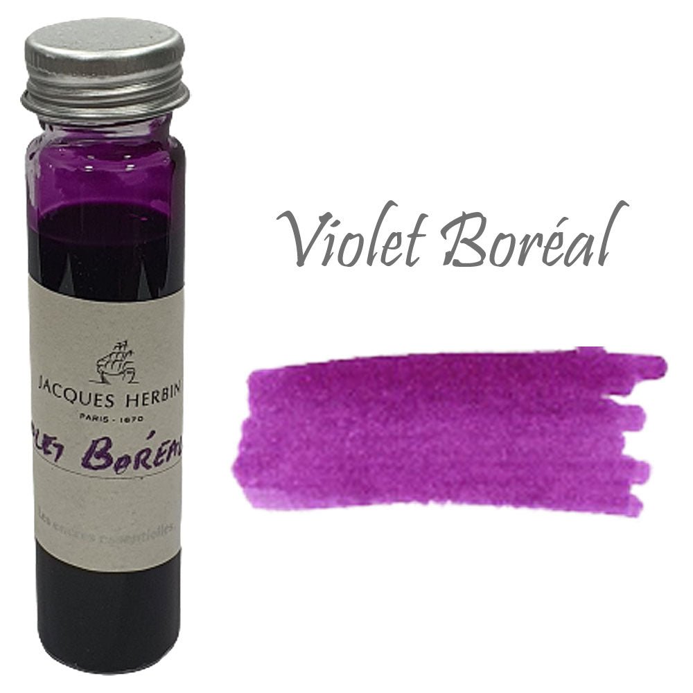 Jacques Herbin Essentielles Ink Bottle (Violet Boréal - 15 ML) 12173JT - SCOOBOO - Jacques Herbin