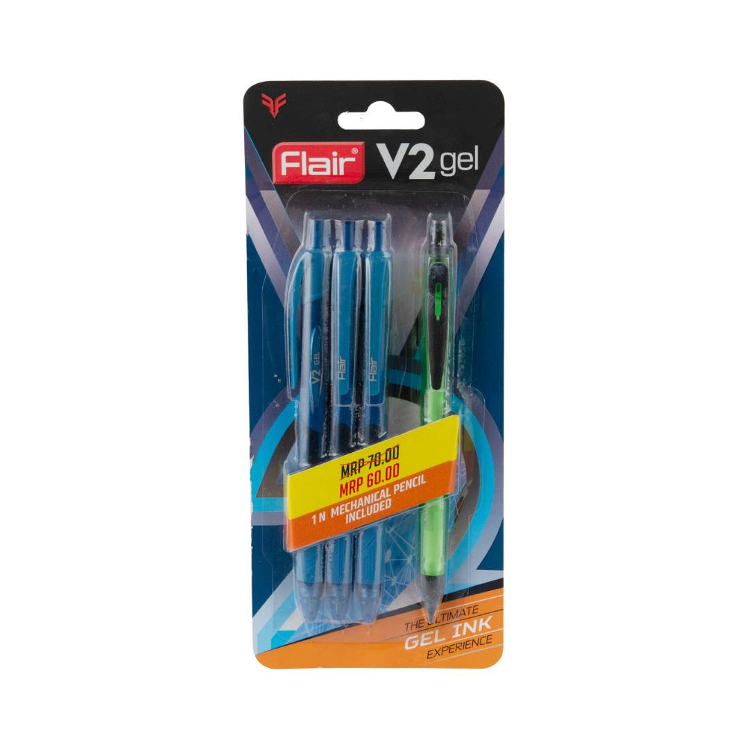 Flair V2 Gel Pen & Mechanical Pencil Set - SCOOBOO - Flair