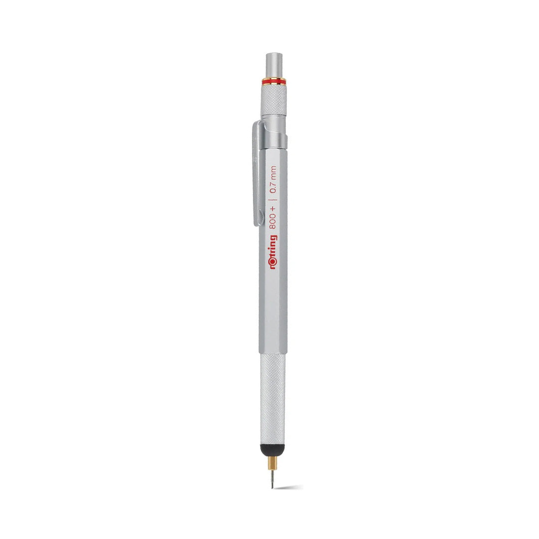 Rotring 800+ Silver 0.5 mm Premium Hybrid Mechanical Pencil + Stylus ...