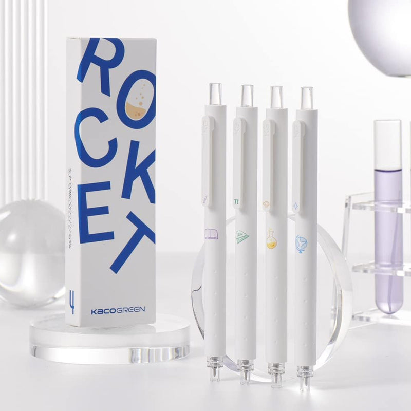 Rocket Marine Gel Pen - Pack of 3-Black Ink-KACO – SCOOBOO