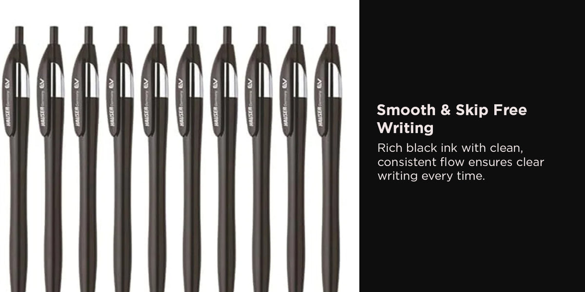 Hauser EV Retractable Black Ball Pen – SCOOBOO