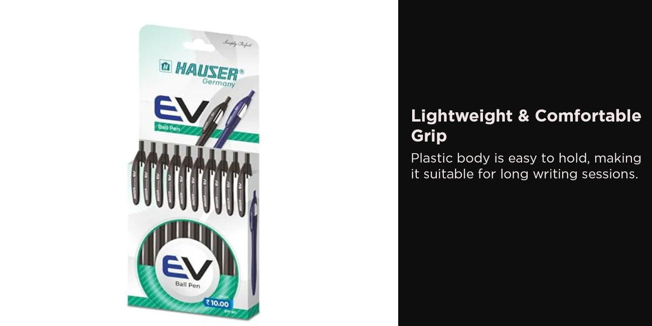 Hauser EV Retractable Black Ball Pen – SCOOBOO