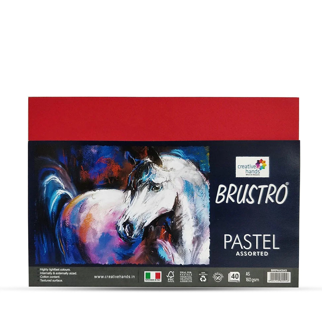 Brustro Artist's Pastel Papers A5 Size- 40 Sheets, 160 GSM – SCOOBOO