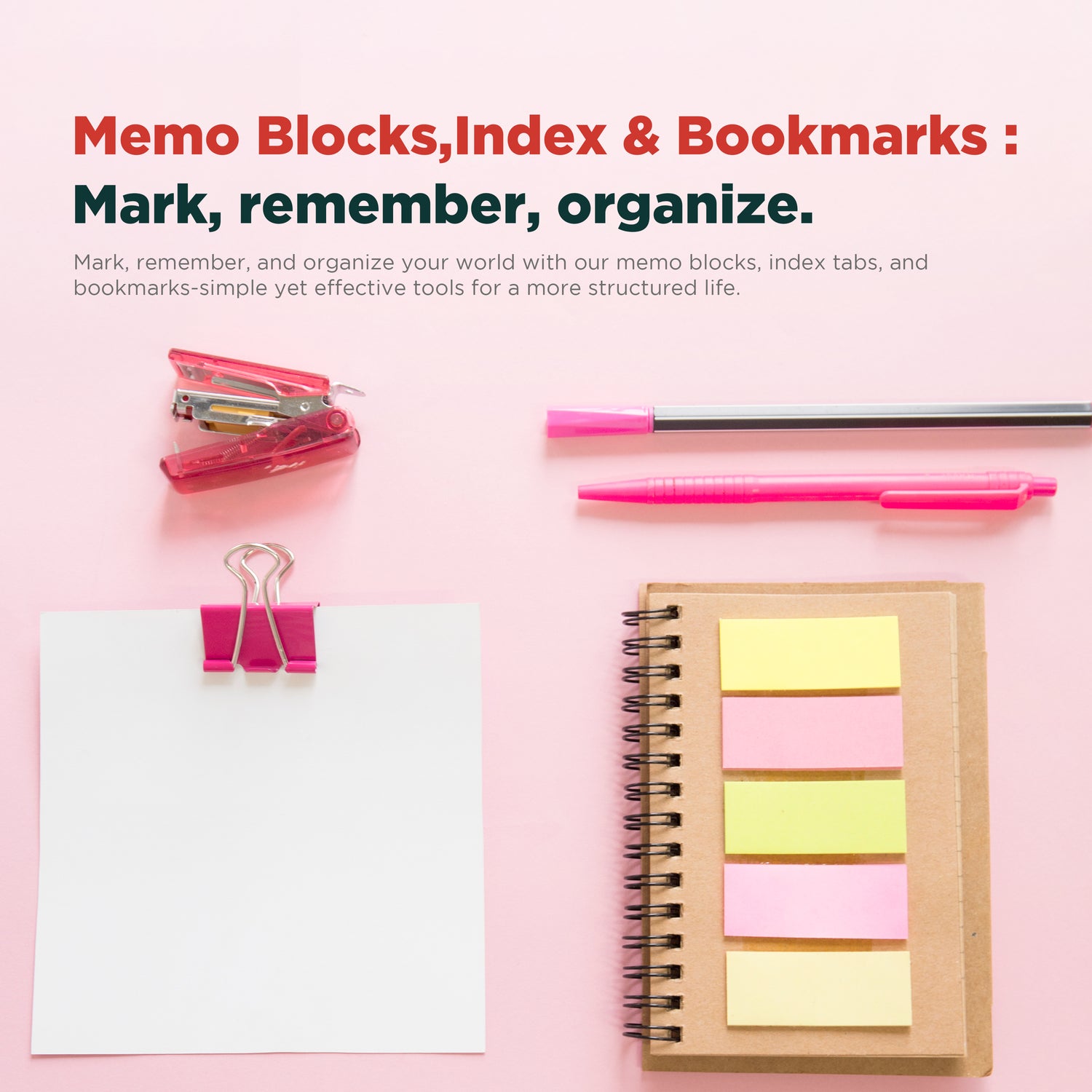 Memo Blocks, Index & Bookmarks – SCOOBOO