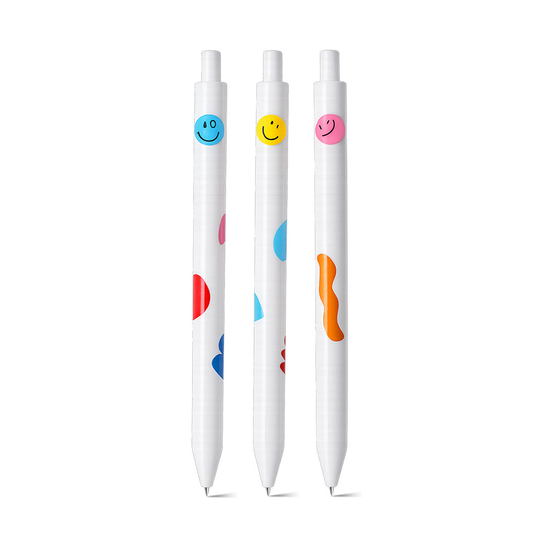 Beta SmileyWorld Gel Pen Set- Pack Of 3 – SCOOBOO