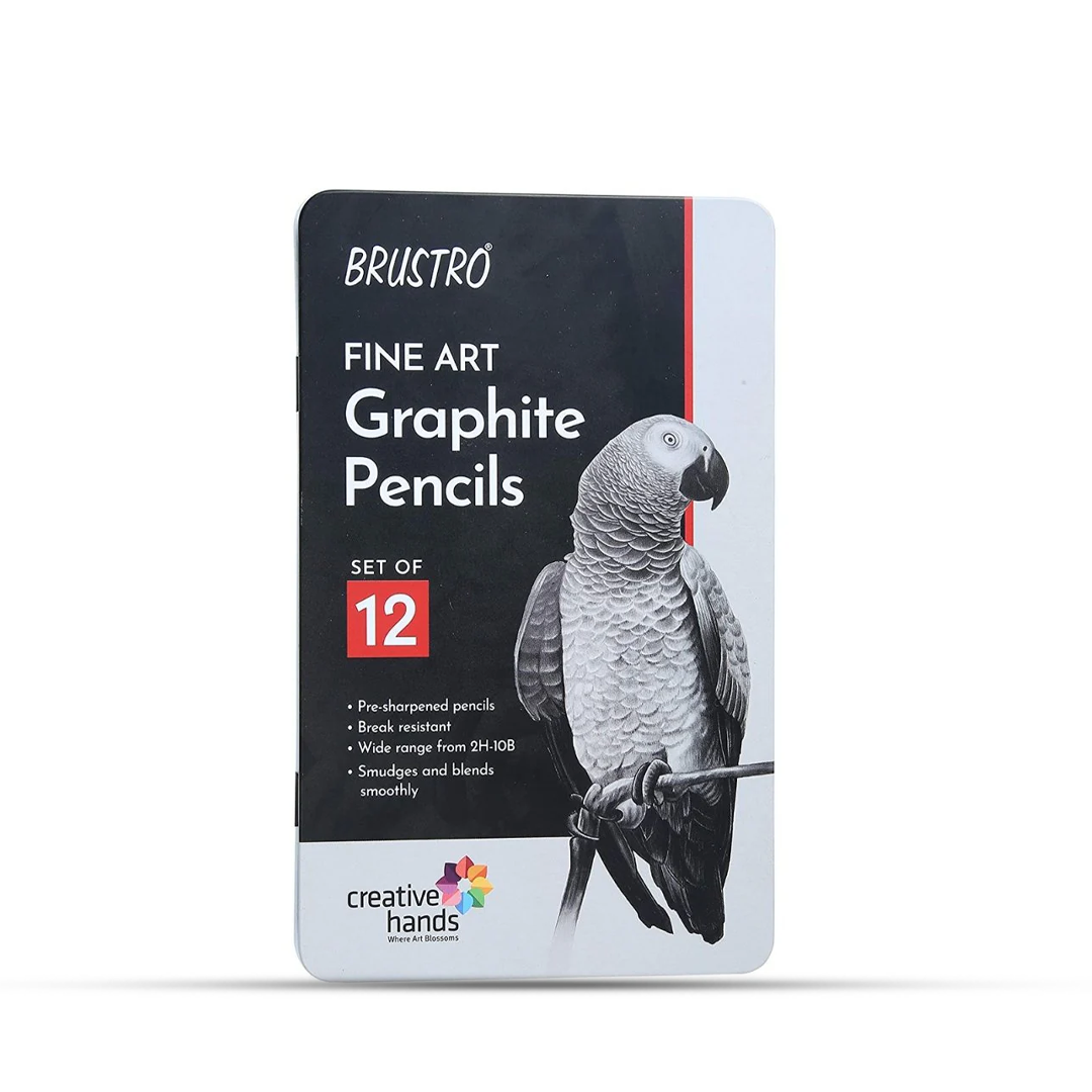 Brustro Artists Fine Art Graphite Pencil Set of 12 -SCOOBOO – SCOOBOO