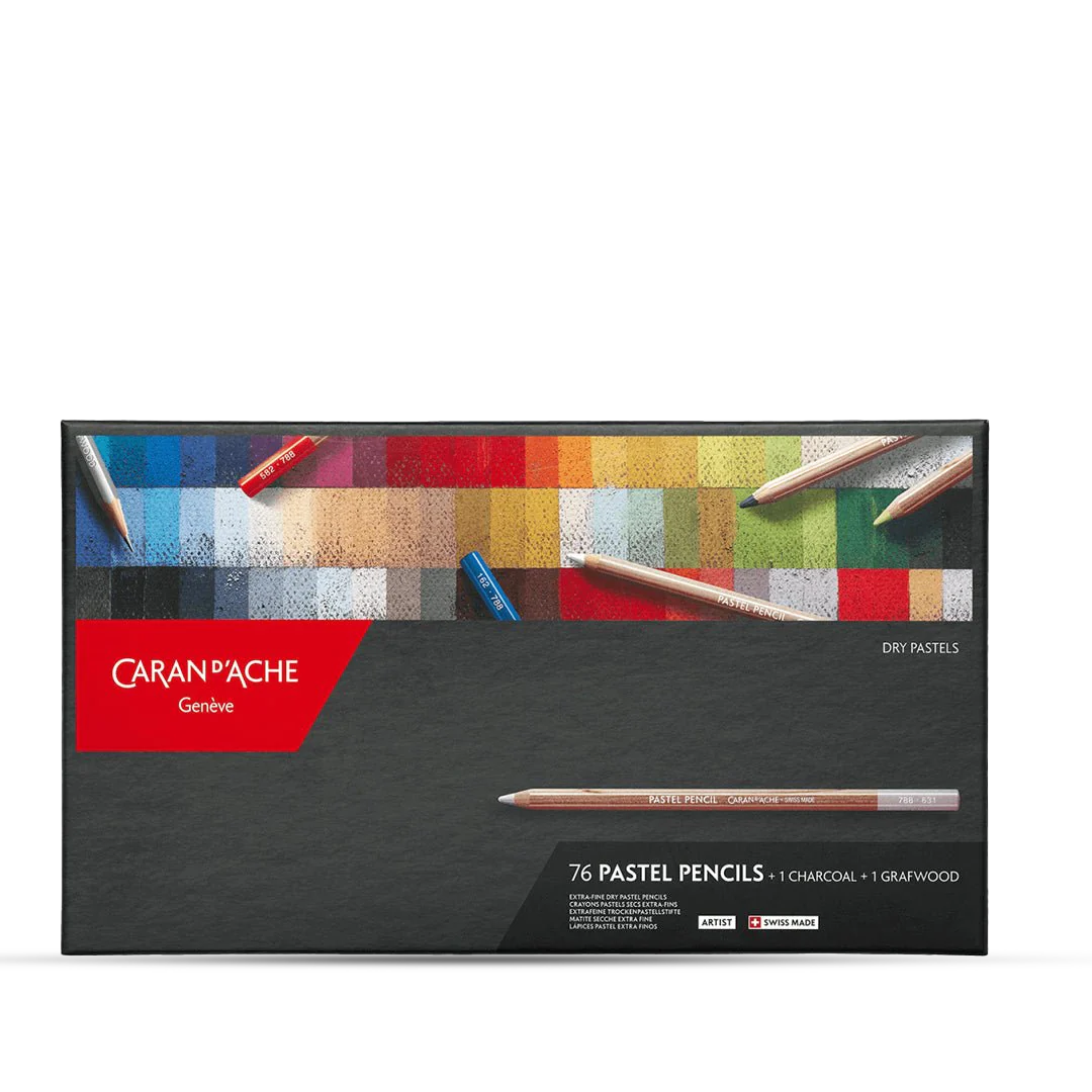 Caran d'ache Artist Pastel Pencil Assortment 76 Shades - SCOOBOO ...