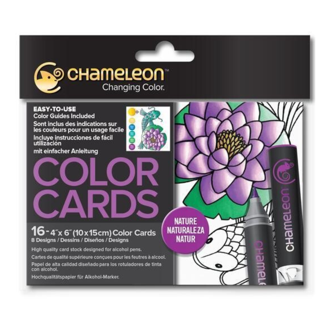 Chameleon Coloring Cards – SCOOBOO