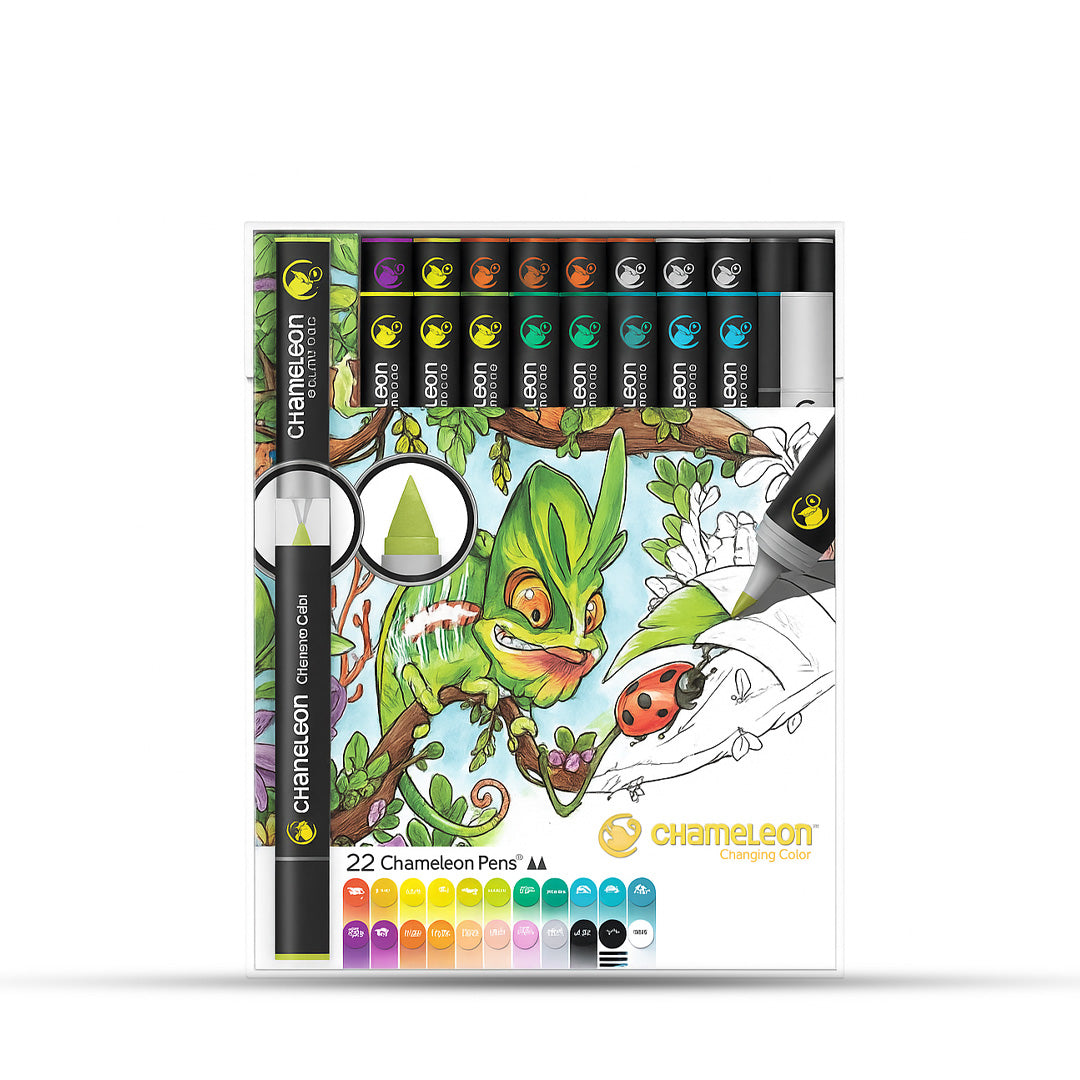 Chameleon Color Tones 22 Pen Deluxe Set - SCOOBOO - Chameleon