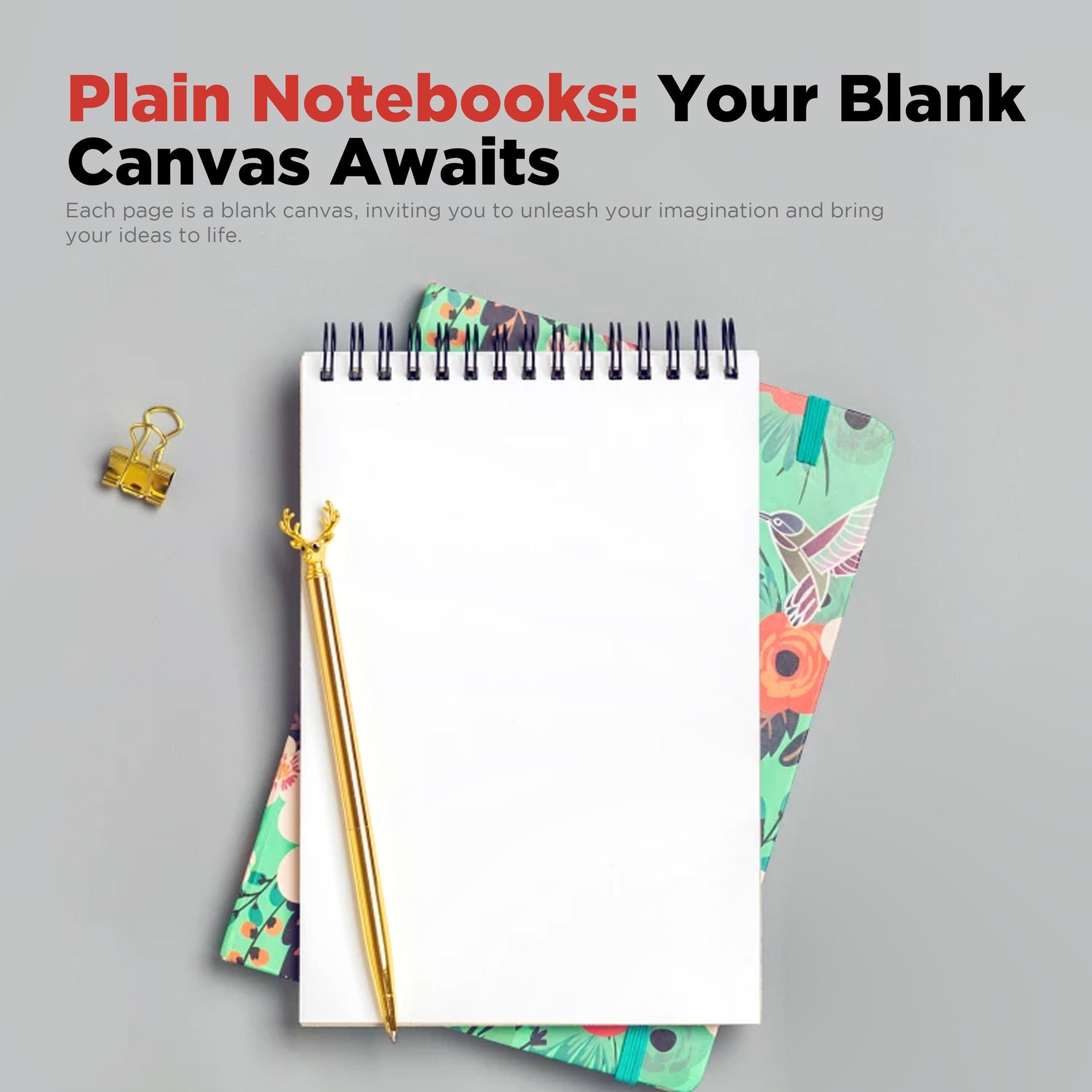 Plain Notebook, Buy Plain Notebook, Rainbow Notebook - Scooboo – SCOOBOO