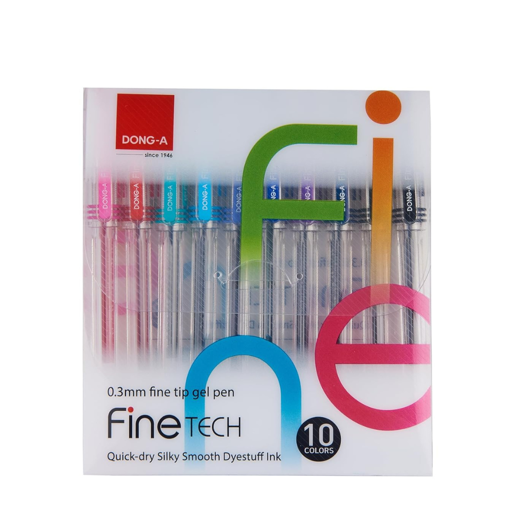 Dong-A Fine-Tech N-0.3mm 3 Color Gel pen Set – SCOOBOO