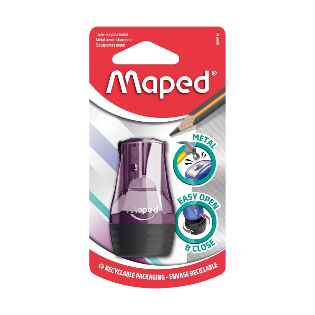 Maped Tonic Metal 1 Hole Sharpener With Plastic Body – SCOOBOO