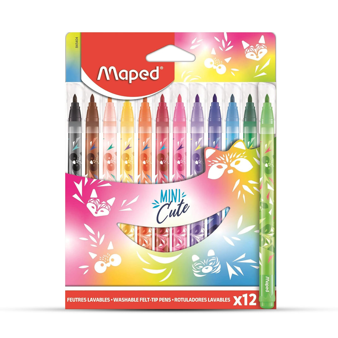 Maped Mini Cute Felt Tip Pens - SCOOBOO - Maped
