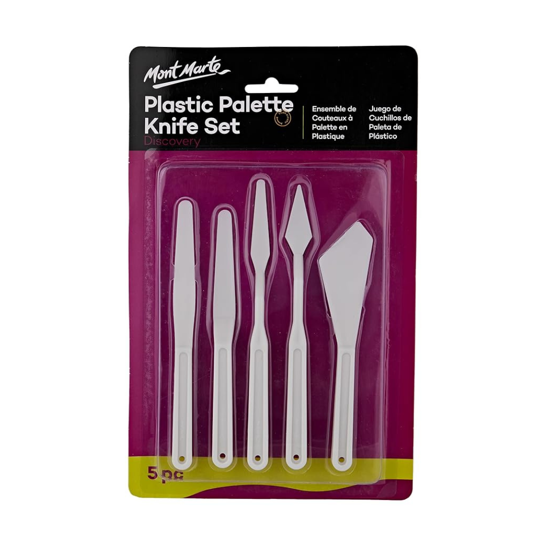 Mont Marte Plastic Palette Knife Discovery Set 5pc – SCOOBOO