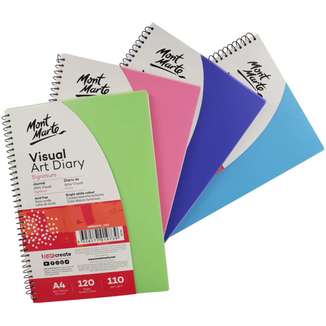 Mont Marte Visual Art Diary Signature Sketchbook – SCOOBOO