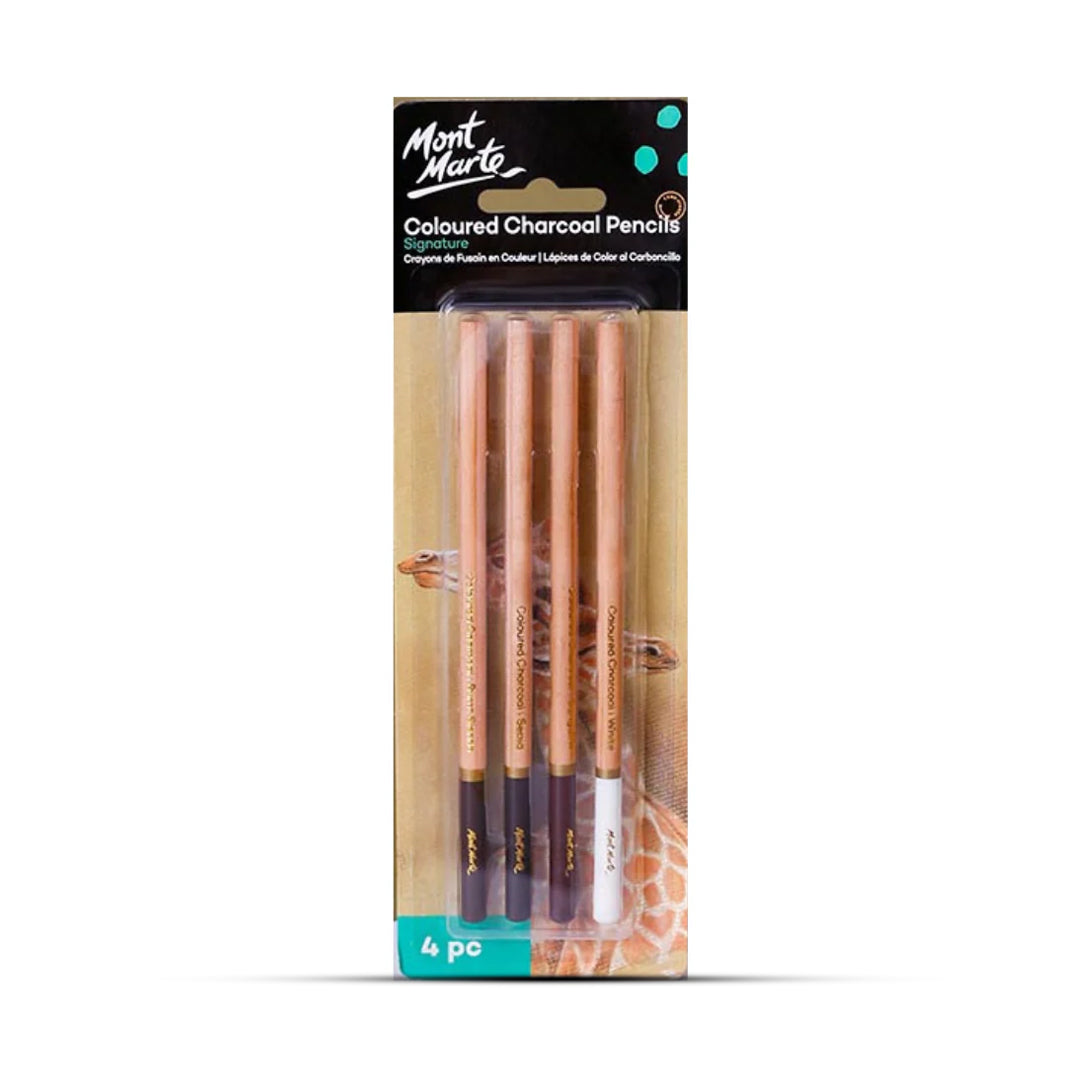 Mont Marte Coloured Charcoal Pencils Set – SCOOBOO