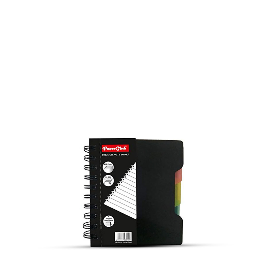 PaperClub Premium 4 Subject Single Ruled Notebook – SCOOBOO