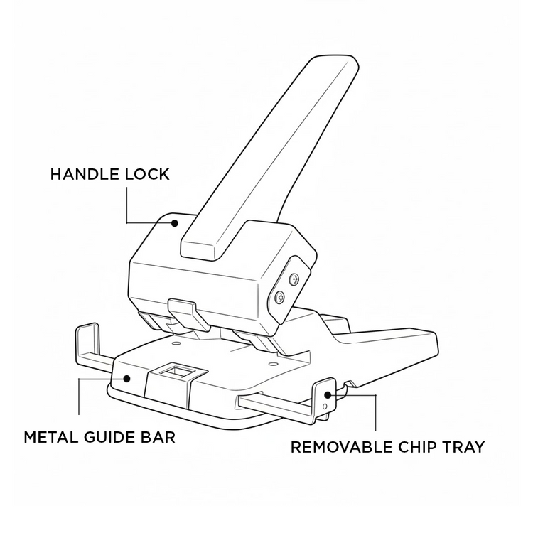 Kangaro DP-800 Paper Punch - SCOOBOO - Kangaro