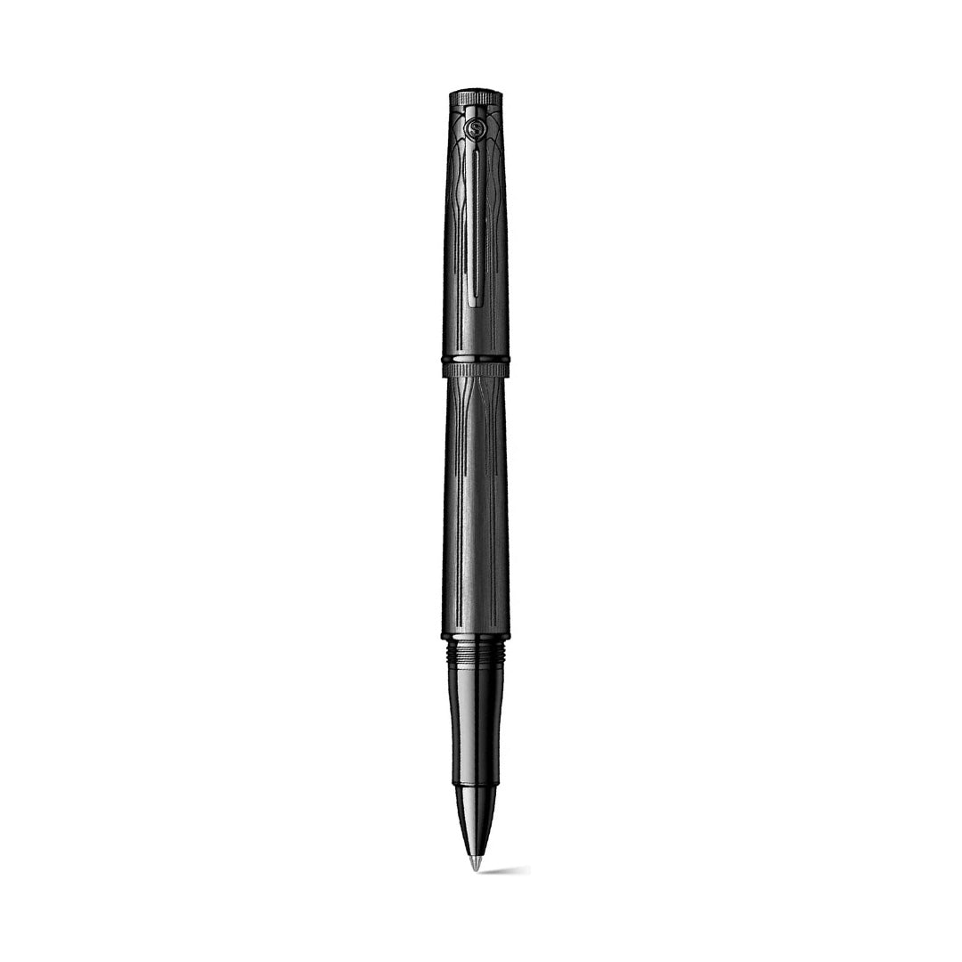Scrikss Heritage Matt Black Roller ball Pen With Titanium Plated ...