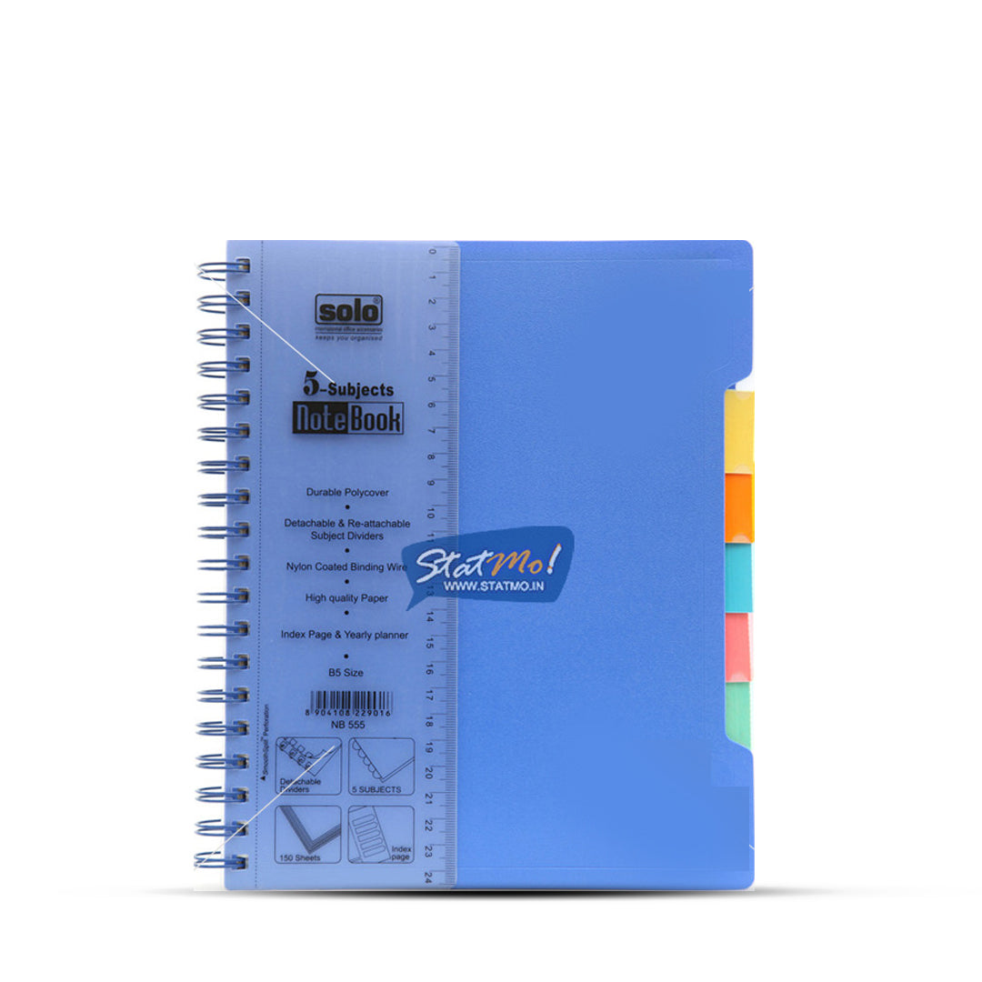 Solo 5 Subject Wiro Notebook - SCOOBOO - Solo