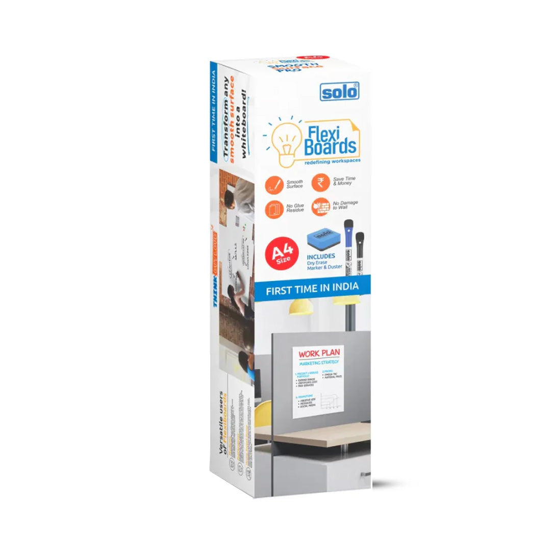 Solo Flexi Boards All Surface A4 Whiteboard – SCOOBOO