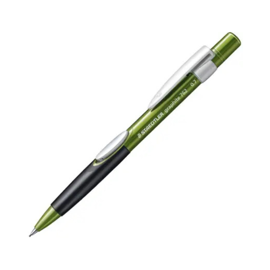 Staedtler Graphite 762 0.7mm Green Mechanical Pencil + Pack of 40 Lead ...