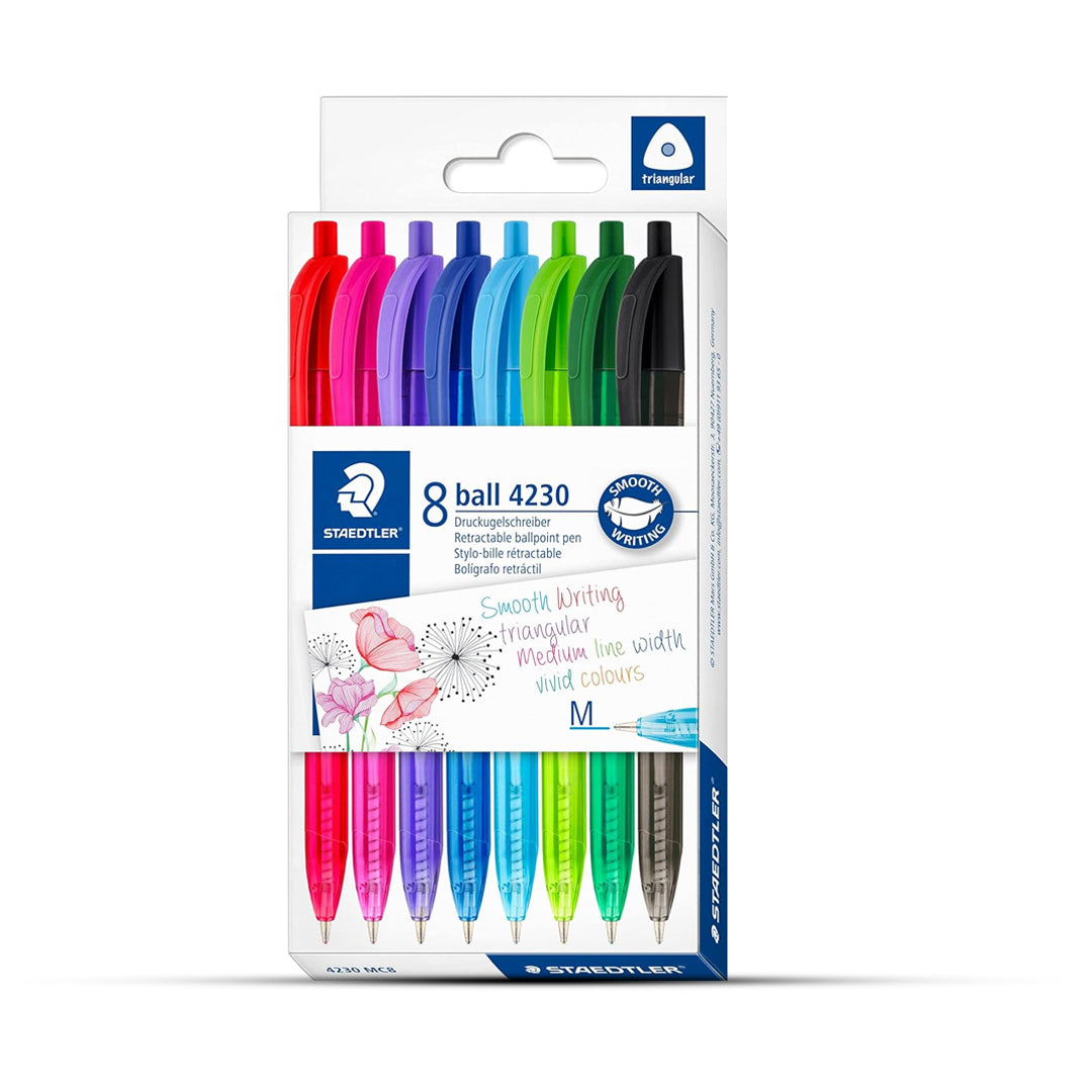 Staedtler Multicolor Retractable Ballpoint Pen Set – SCOOBOO