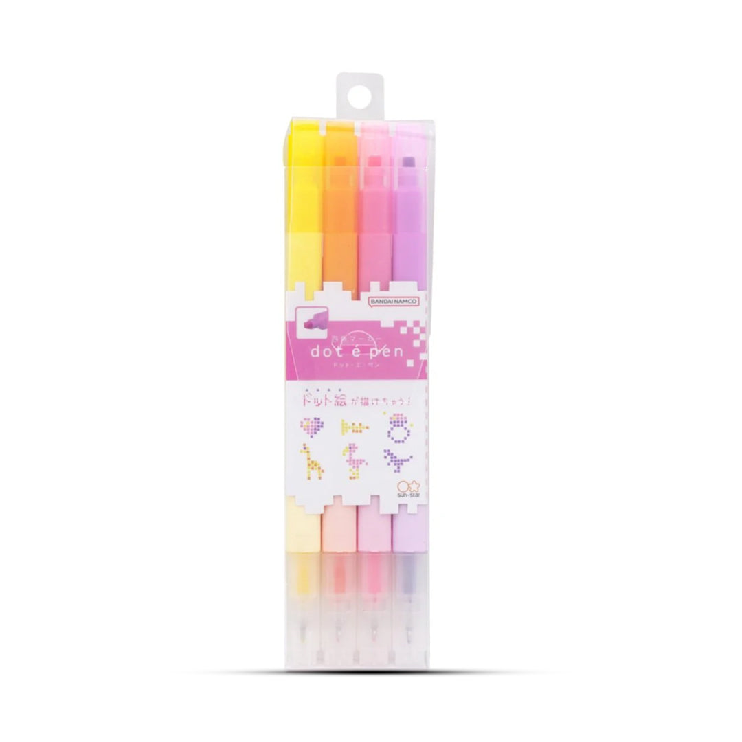 Sun Star Dot Square Pen Pack Of 4 - SCOOBOO - Sun Star