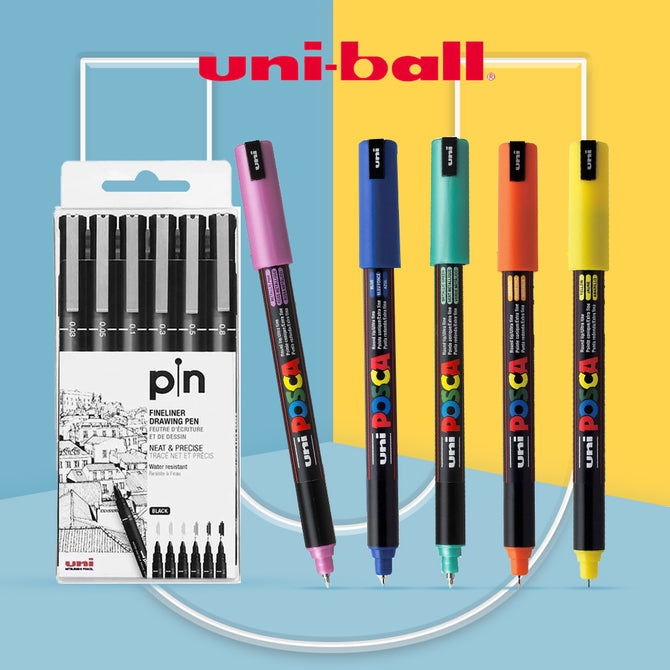 Uni-Ball Posca & Pin Drawing Kit – SCOOBOO