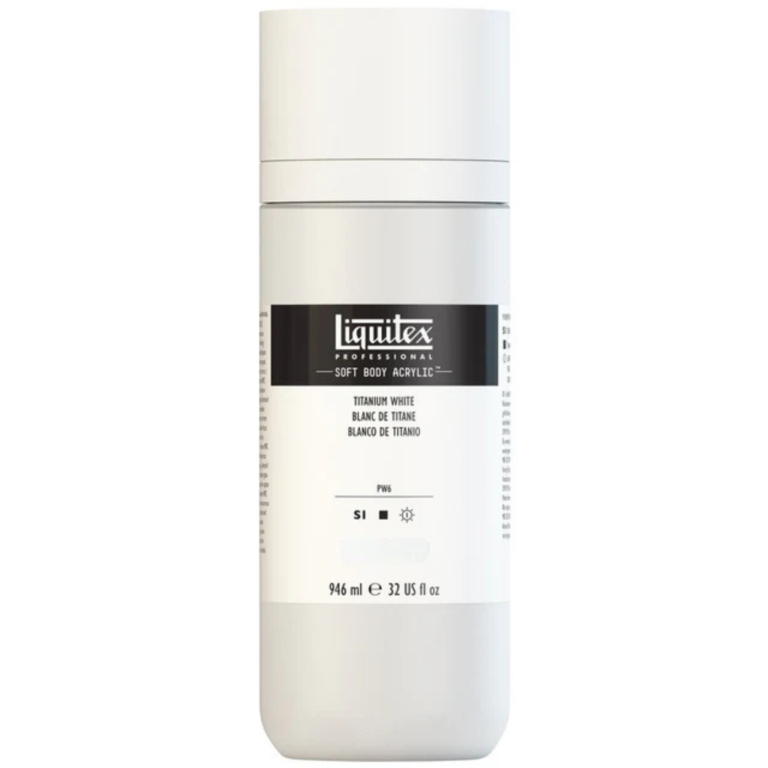 Liquitex Professional Soft Body Titanium White Acrylic Paint – SCOOBOO