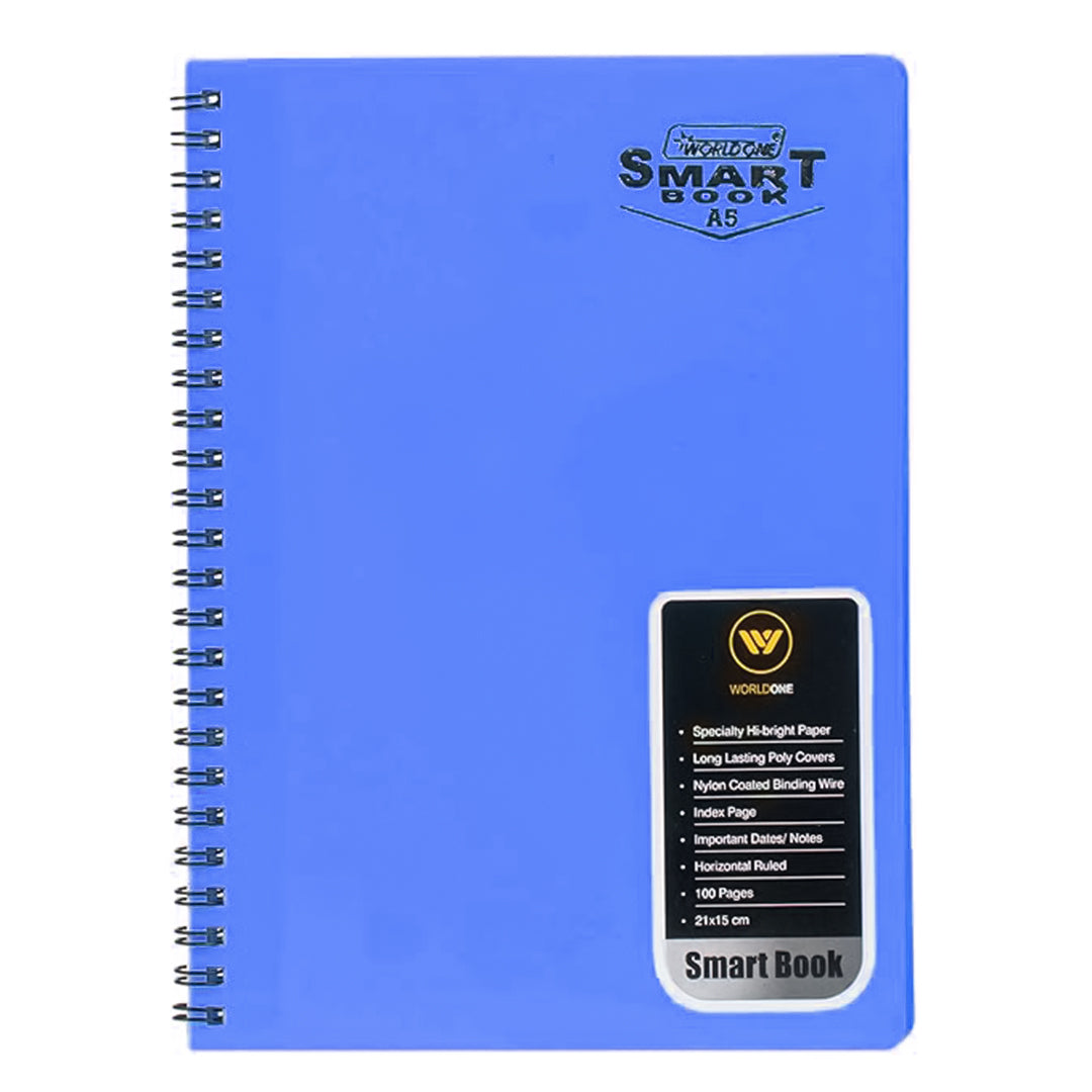 Worldone Smart A5 Ruled Notebook – SCOOBOO
