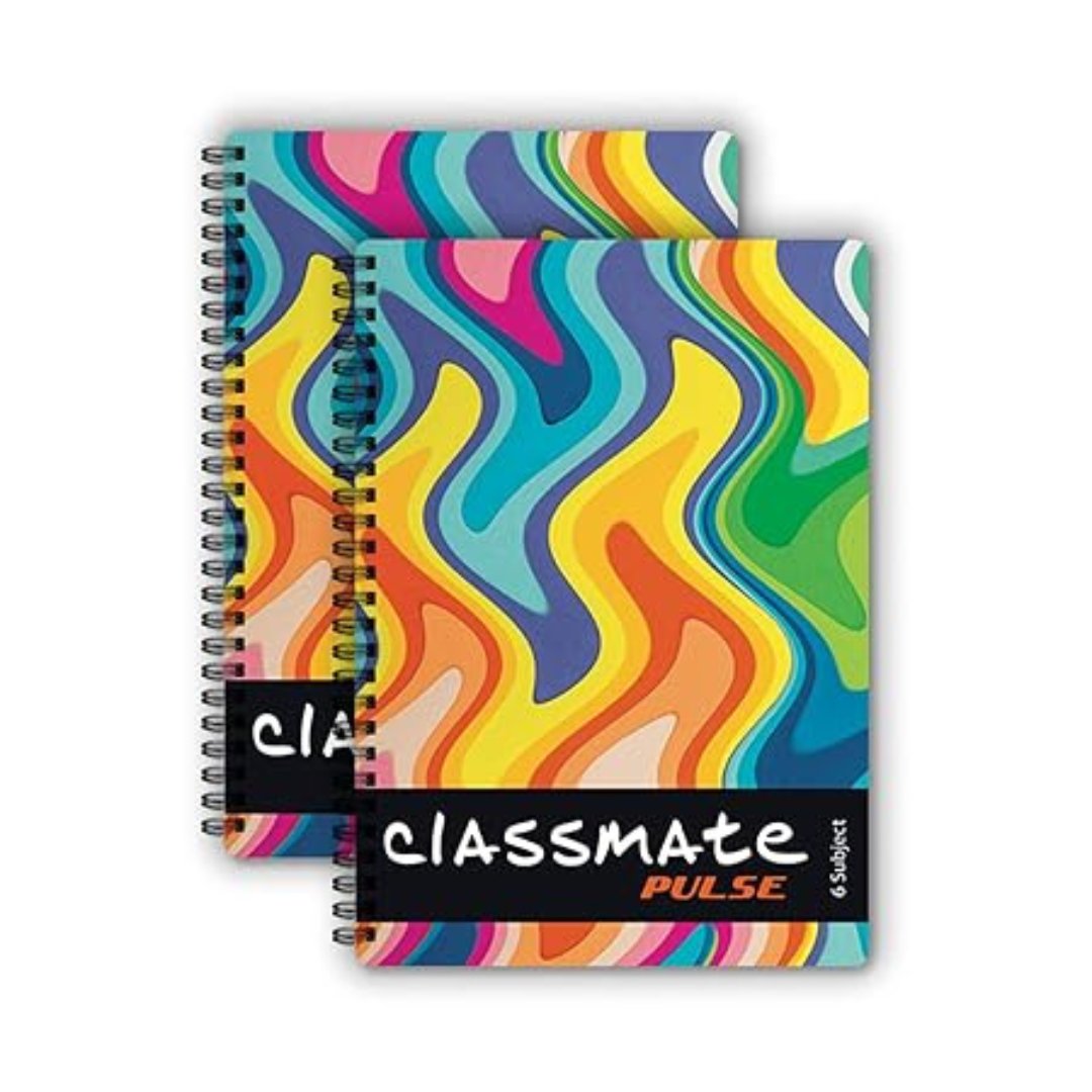 Classmate Pulse 6 Subject Notebook B5 (26.7*20.3) Ruled - SCOOBOO ...