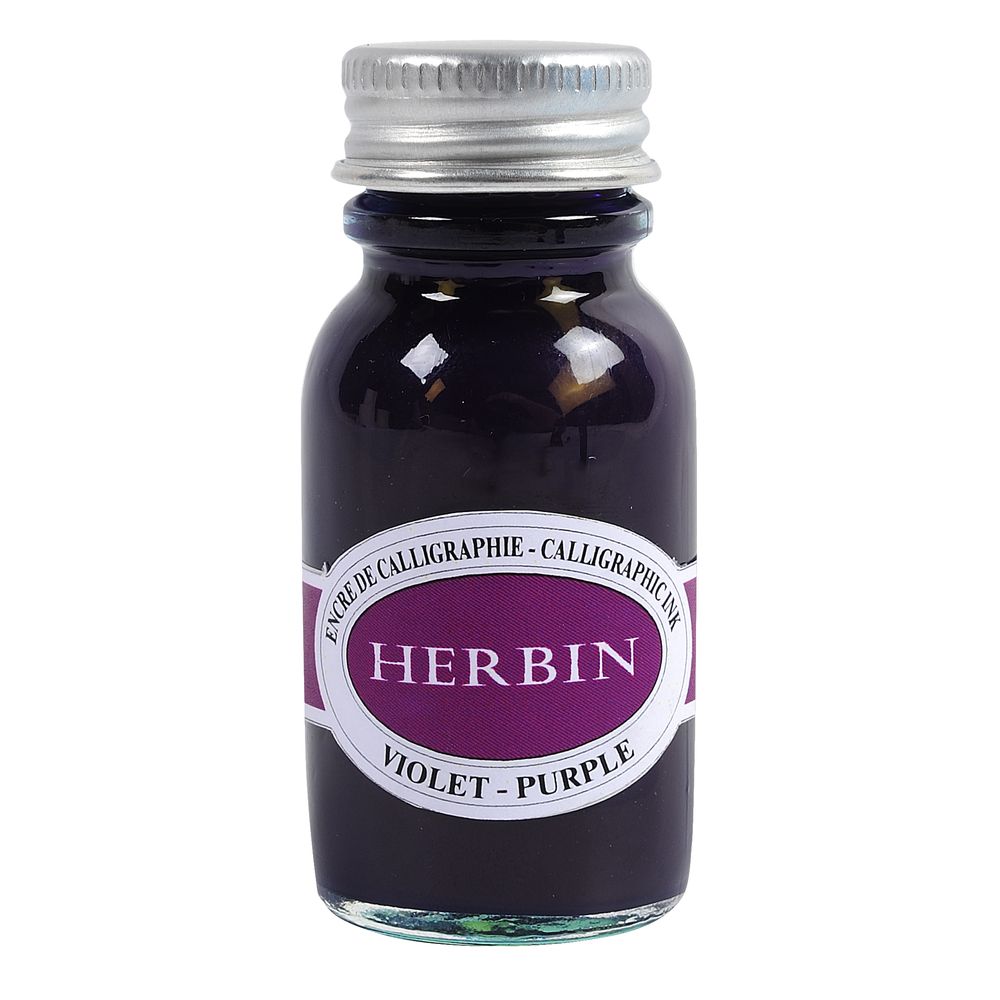Herbin Calligraphy Ink Bottle (Violet - 15ML) 12470T - SCOOBOO ...