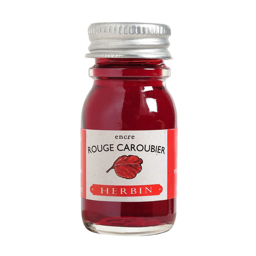 Herbin Ink Bottle (Rouge Caroubier - 10ML) 11522T - SCOOBOO - Jacques ...
