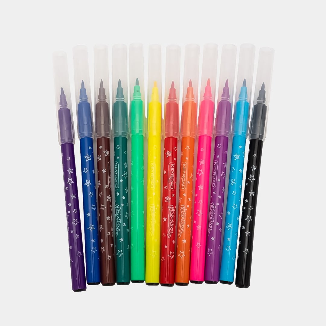 KEYROAD Fiber Marker 12 Colors - SCOOBOO - Keyroad