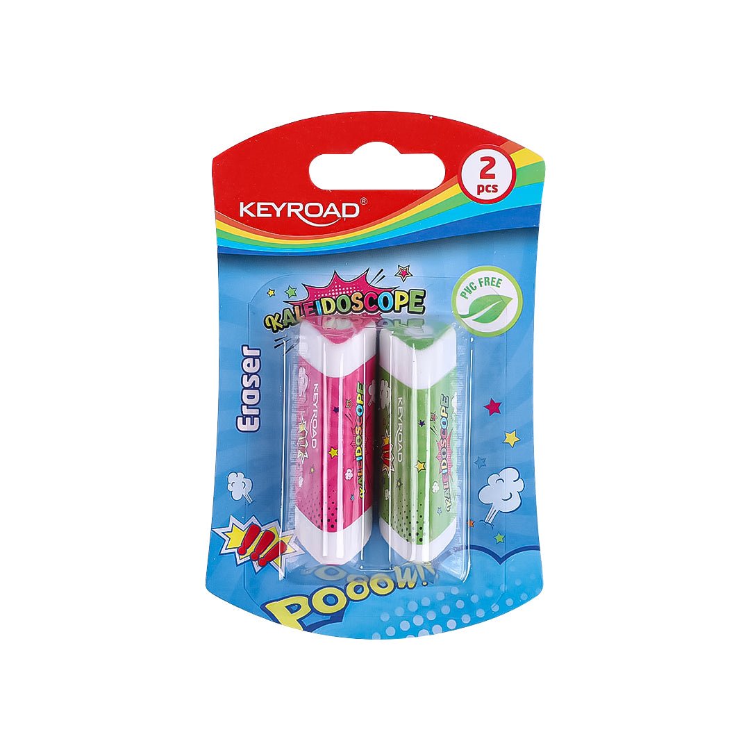 Keyroad KALEIDOSCOPE Eraser-2 pcs - SCOOBOO - Keyroad