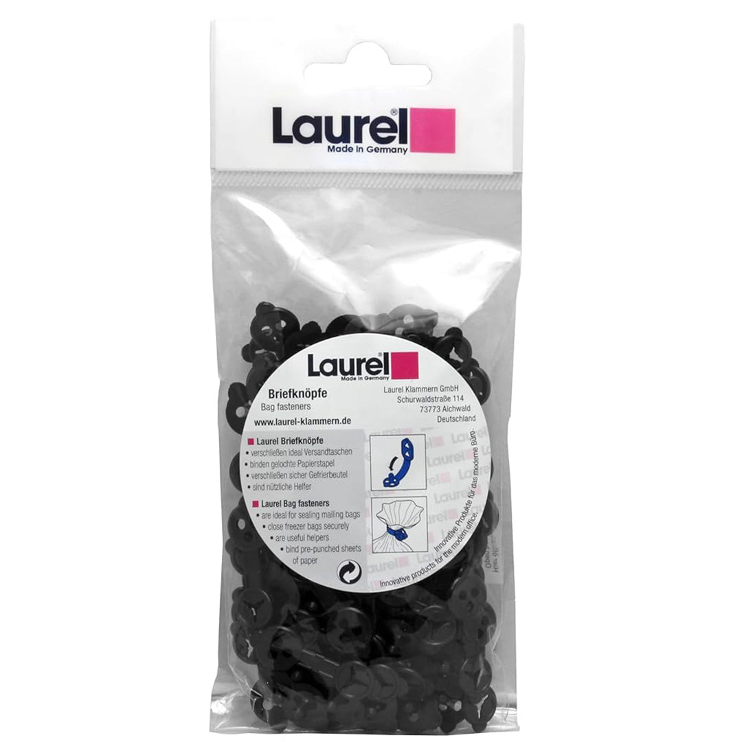 Laurel | Alpha Pack | Bag Fasteners | Black | 23 mm - SCOOBOO - Laurel