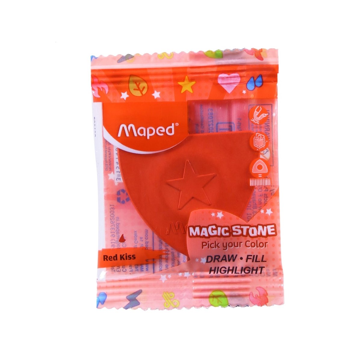 Maped Magic Stone Crayons-Assorted Colors- Pack of 5 - SCOOBOO - Maped