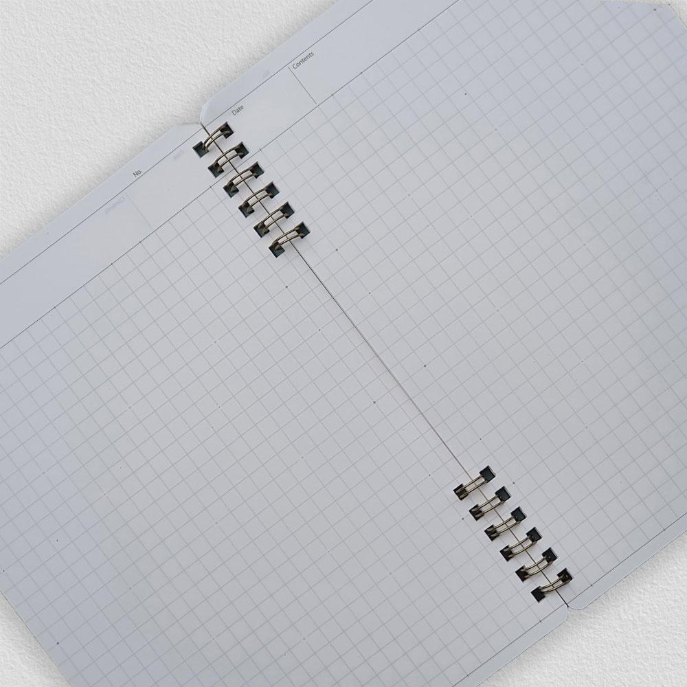 Logical Prime Wire Bound Notebook (Grid Ruled - A4) NW-A404 SB ...