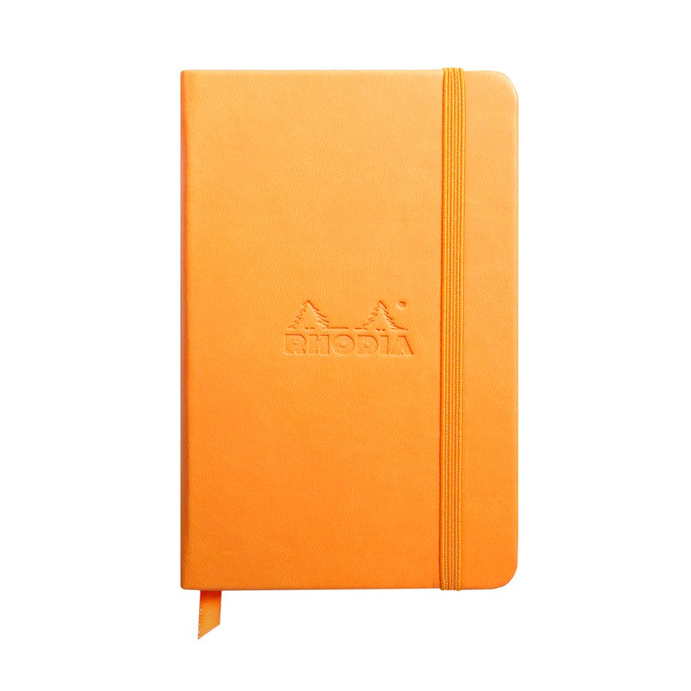 Rhodiarama Hardcover Orange Notebook (105X148mm - Plain) 118635C ...