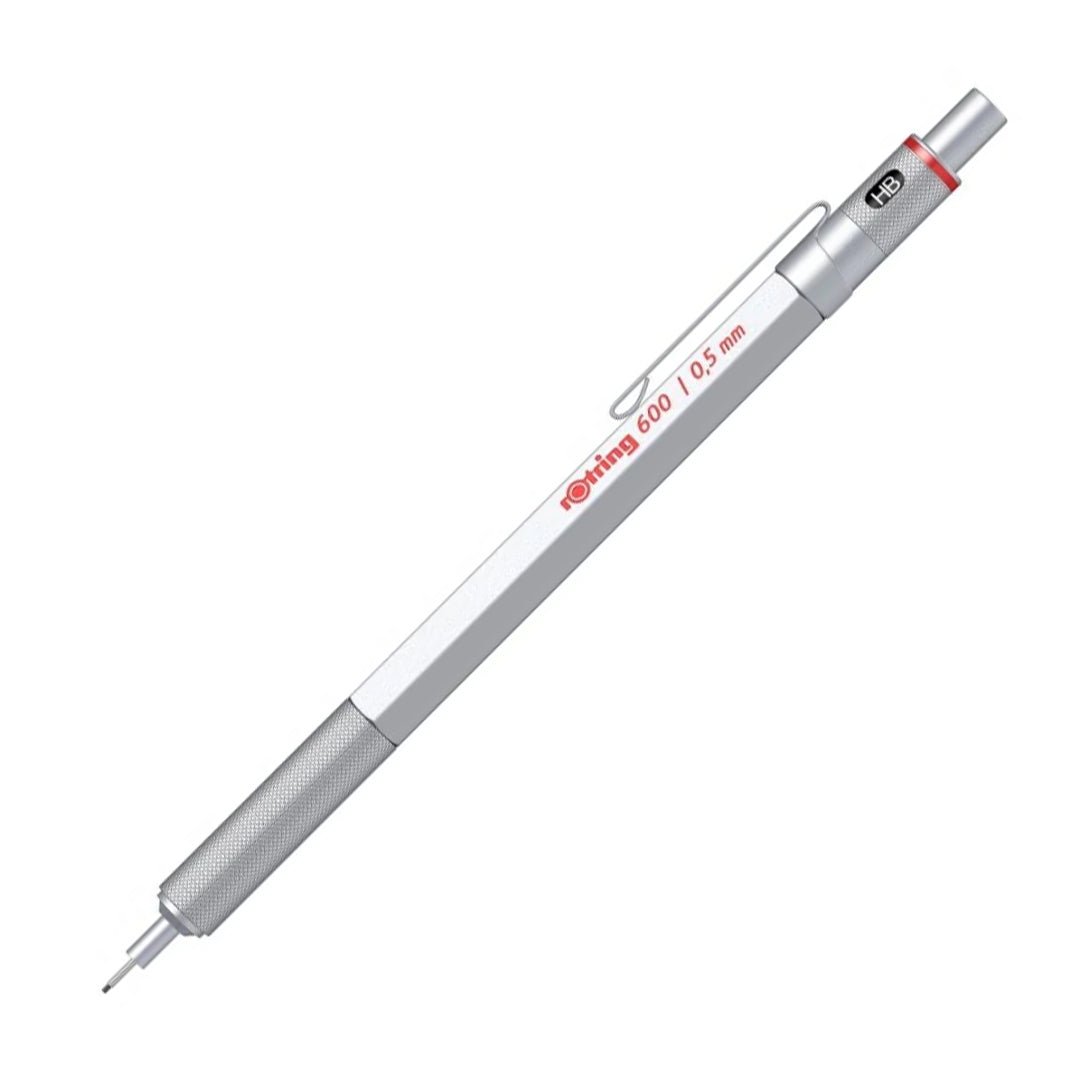 Rotring 600 Blue 0.5mm Mechanical Pencil,Metal Body,Non-Slip Metal ...