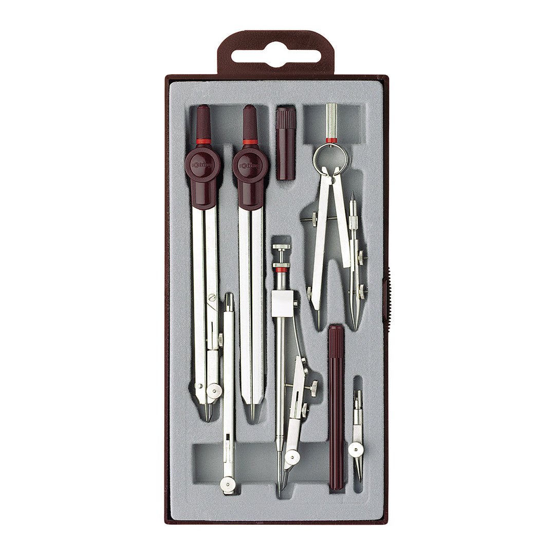 Rotring Centro Universal 8 pieces Compass Set for technical drawing and ...