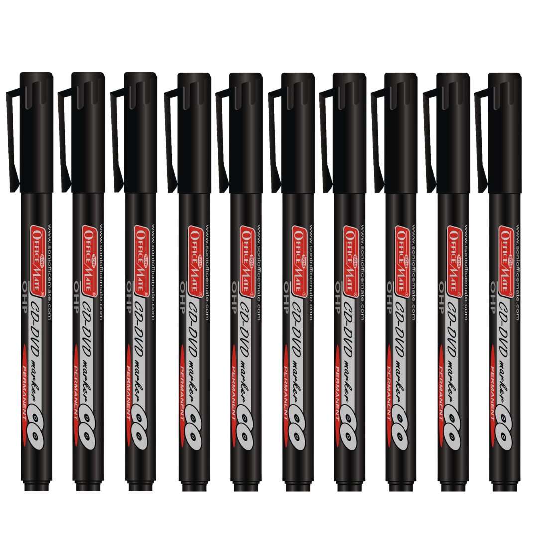 Soni Officemate CD/DVD Marker - Pack of 10 - SCOOBOO - Soni officemate