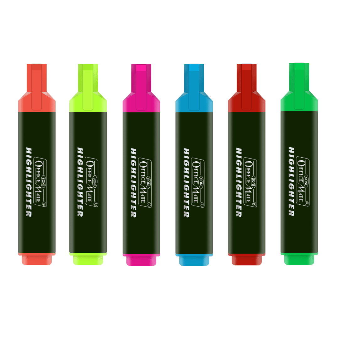 Soni Officemate Hi-Lighter Textliner Set - SCOOBOO - Soni officemate