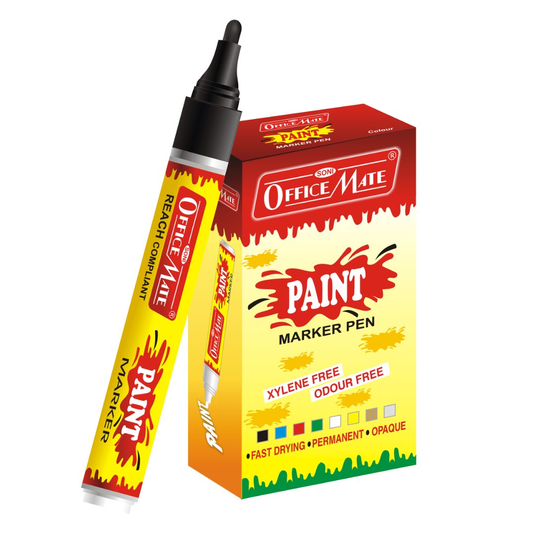 Soni Officemate Paint Markers – Medium Tip Set of 10 - SCOOBOO - Soni ...