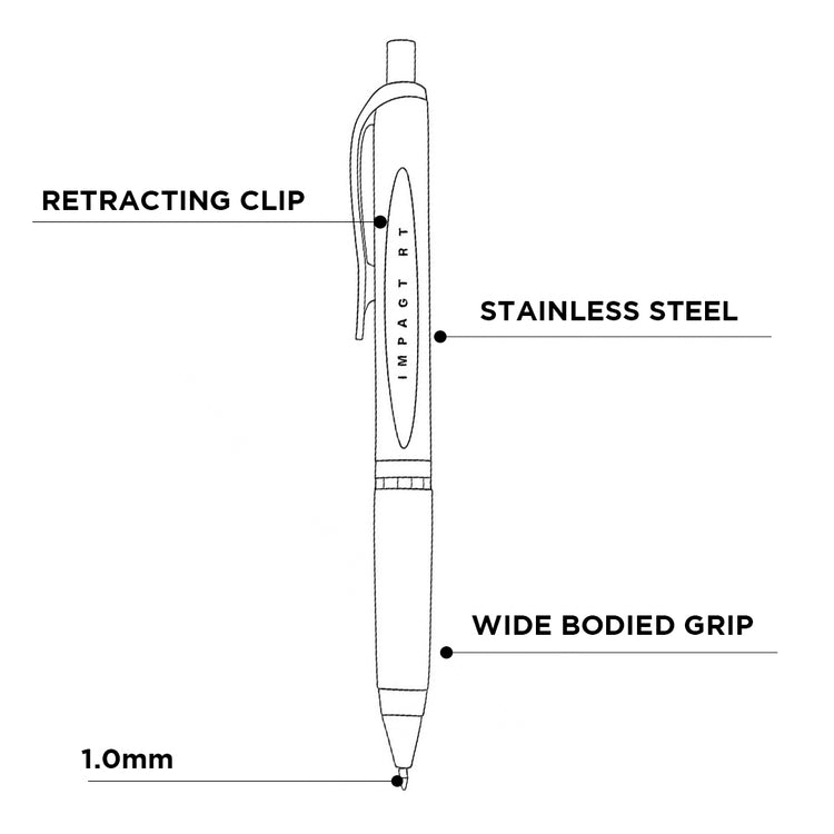 Uniball Impact RT UMN Ball Pens 1.0mm - SCOOBOO - UNI-BALL