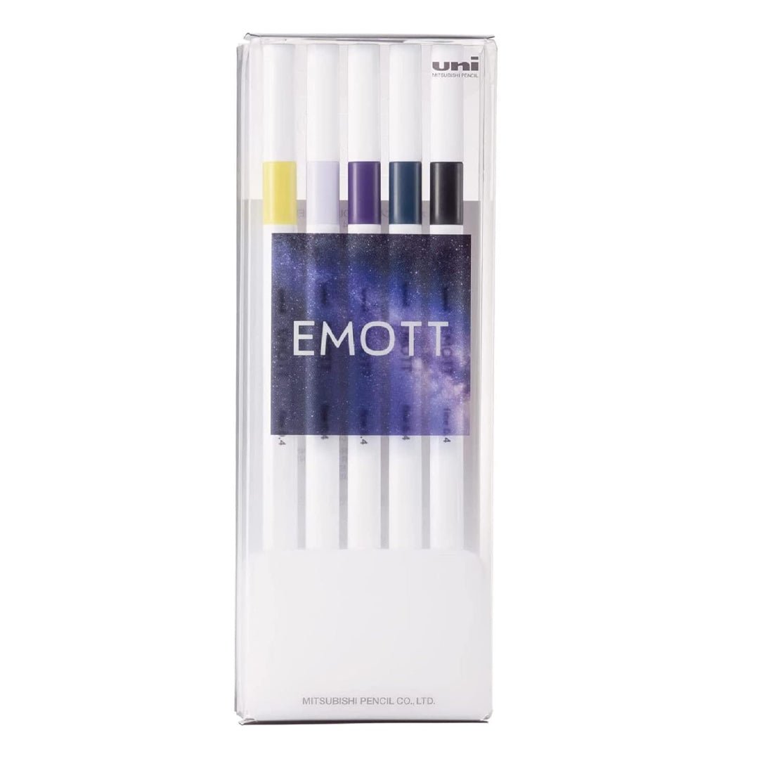 Uni Water Based Pen "EMOTT" 5 Colors - SCOOBOO - uni