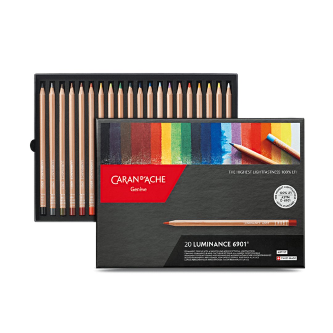 Caran d'ache Artist Luminance Color Pencil-12 Shades - SCOOBOO - Caran ...