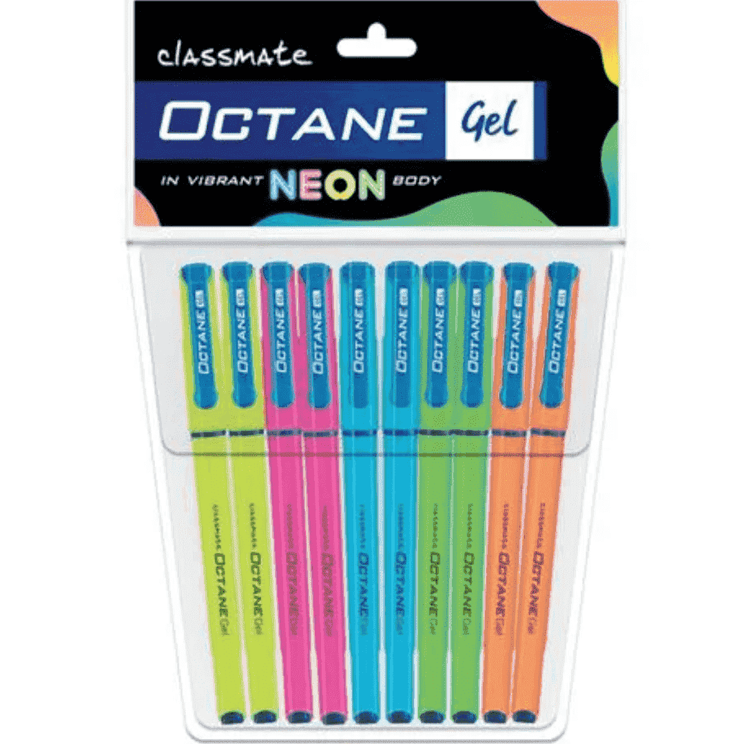 Classmate Octane Vibrant Neon Colors-Pack Of 10 - SCOOBOO – SCOOBOO