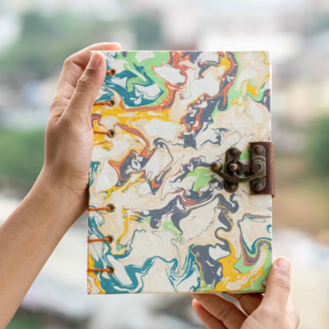 Craft Junky Journal with Lock-Special Binding Unruled Diary – SCOOBOO